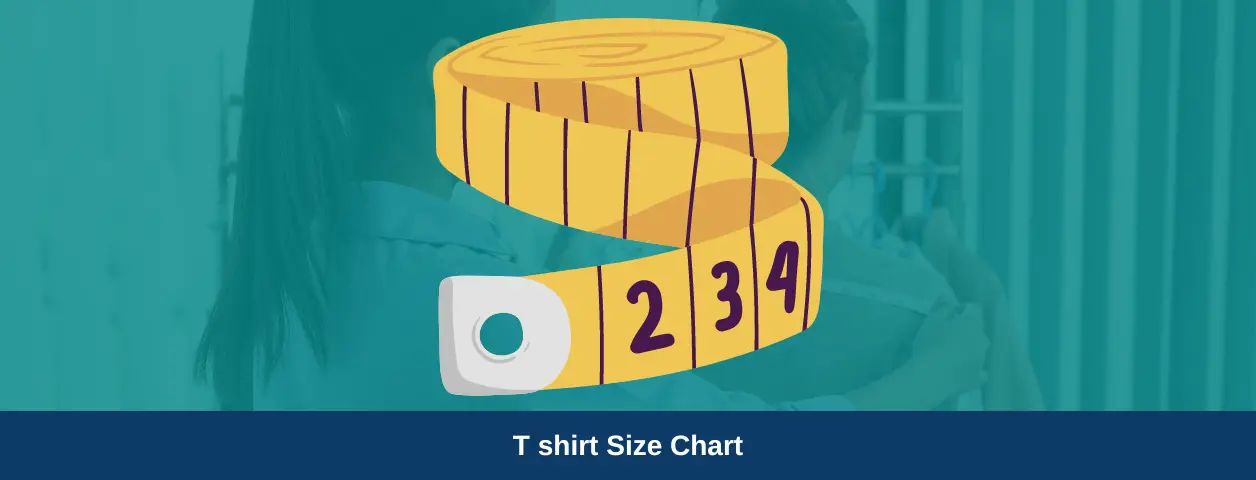 T-Shirt Size Chart India: Men, Women & Kids (in/cm)